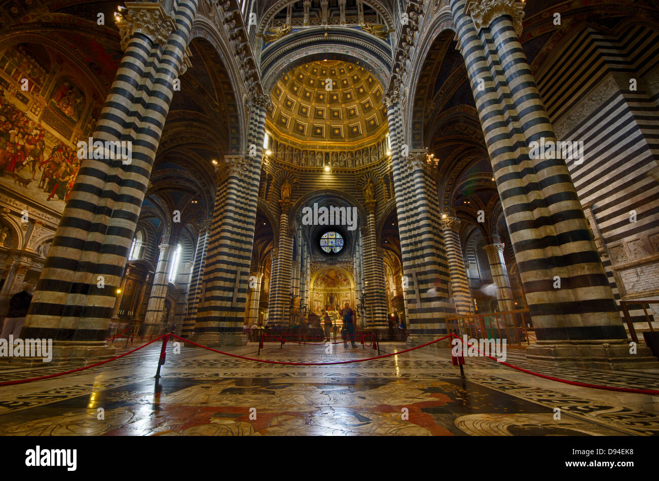 interior of the cathedral in siena italy Stock Photo - Alamy