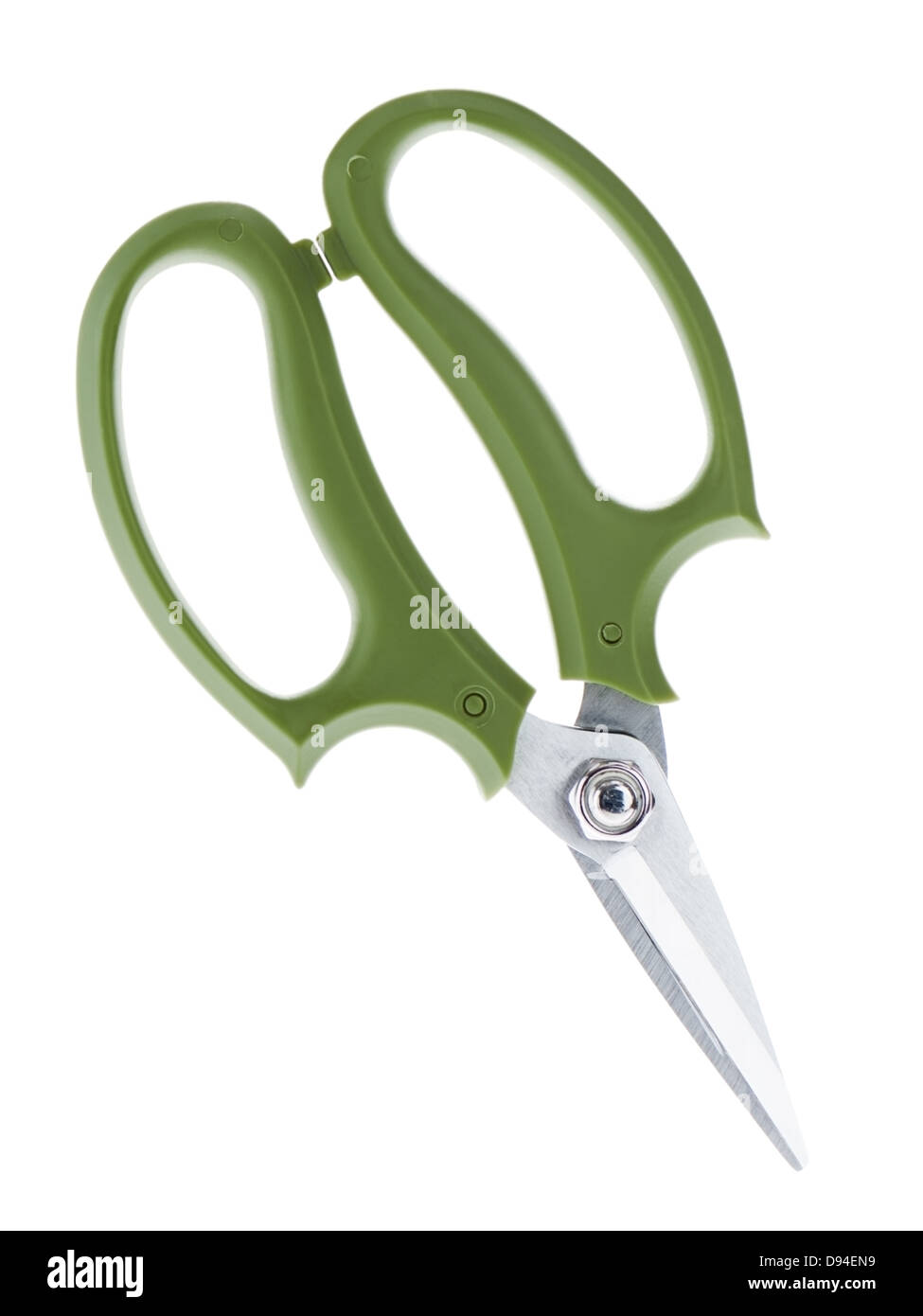 Garden secateurs isolated on a white background. Closeup Stock Photo - Alamy