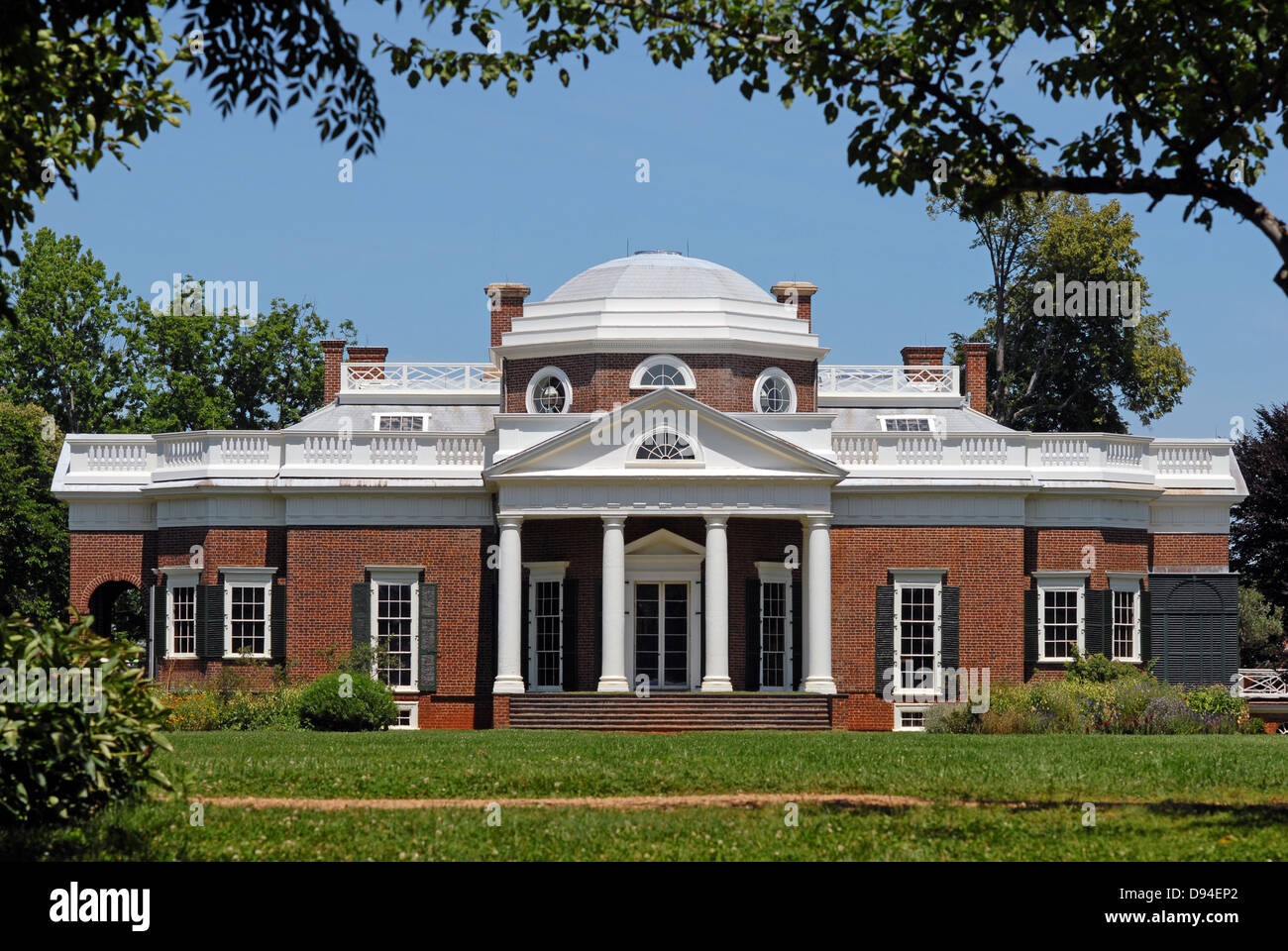 President Thomas Jefferson's home, Monticello, near Charlottesville ...