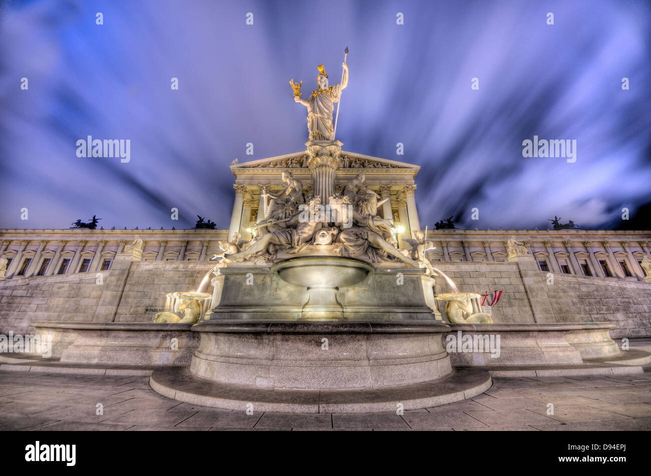 a view of parliament of vienna Stock Photo - Alamy