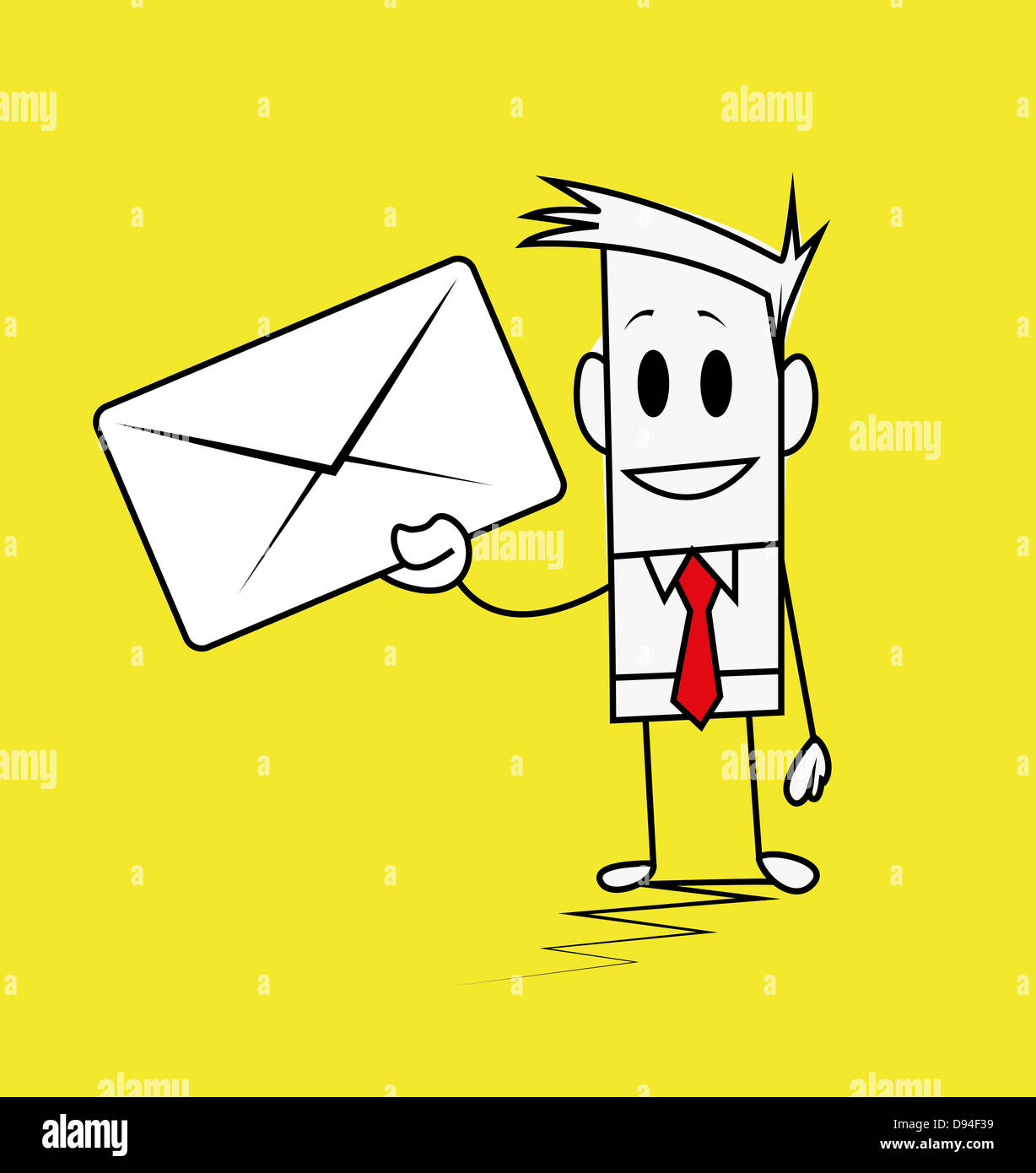 Square guy - Envelope Stock Photo - Alamy