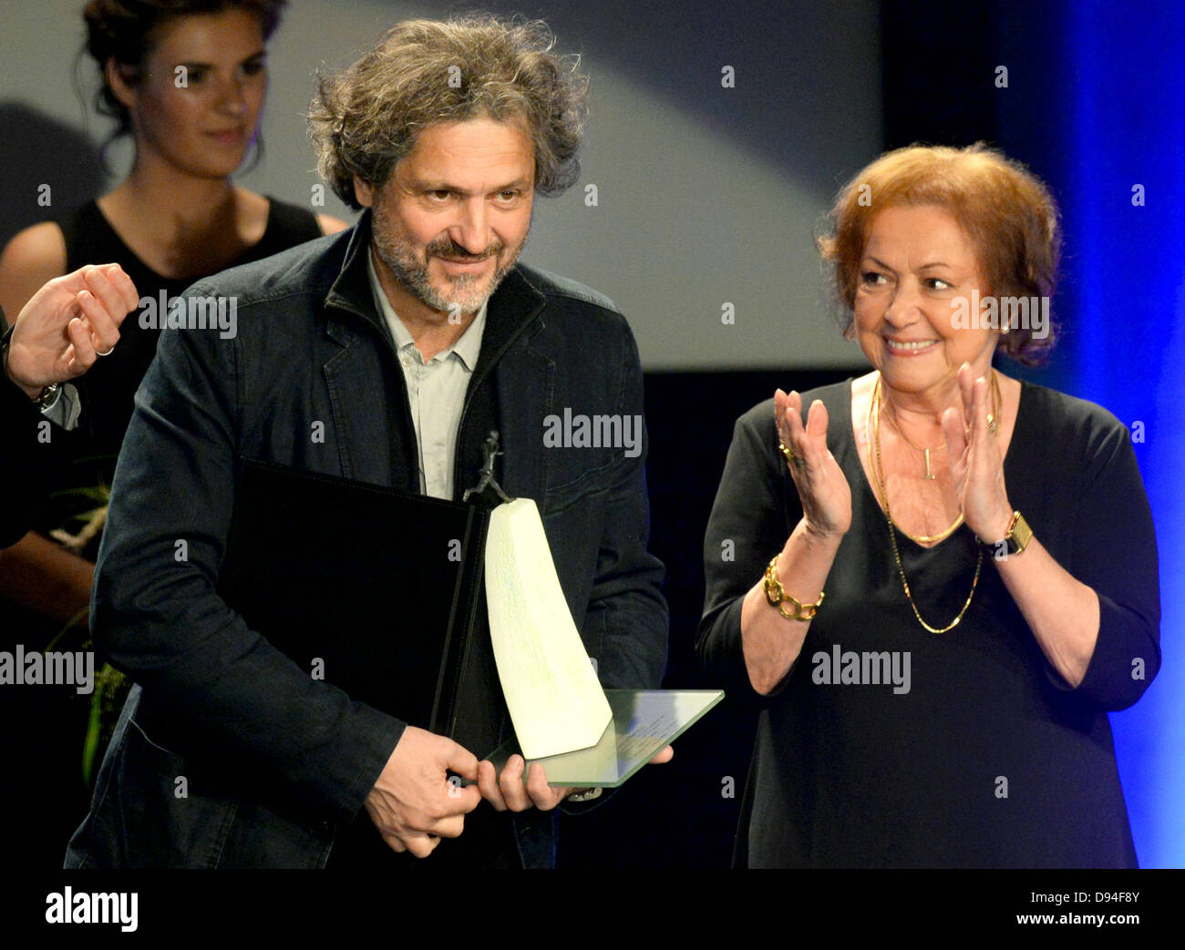 Actress Elisabeth Wicki-Endriss applauds French film director Jérome ...