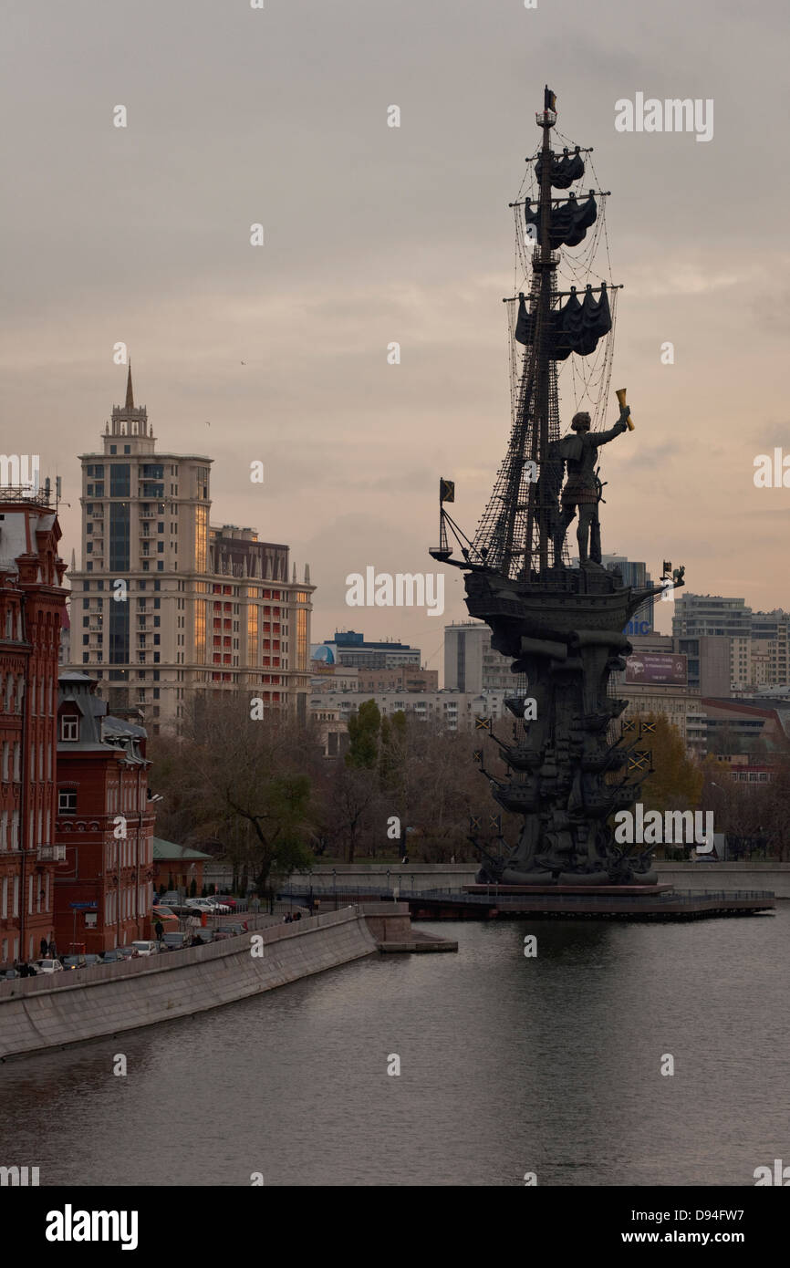 peter the great statue, Moscow Stock Photo - Alamy