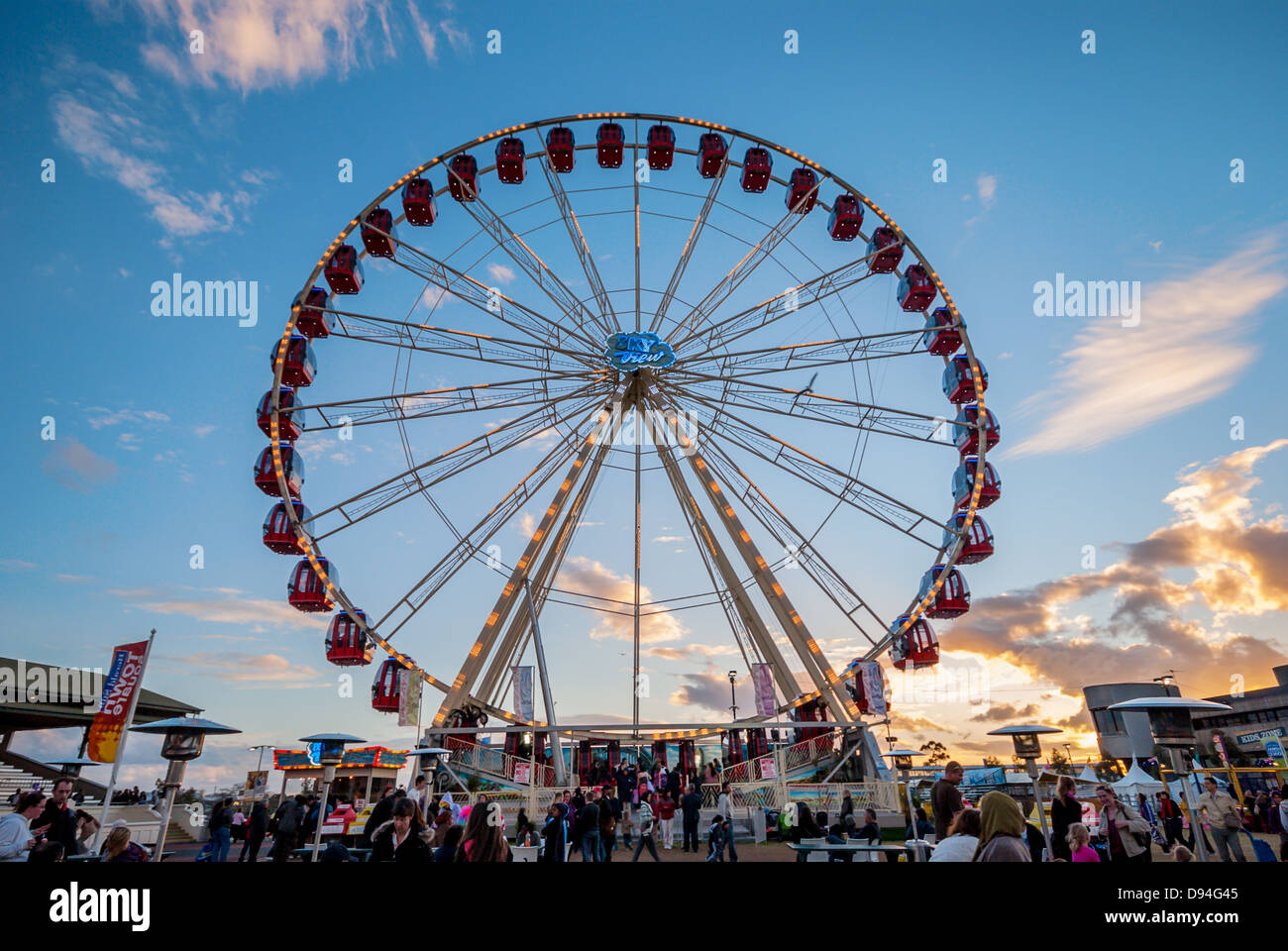 A ferris wheel set to spin thrill seekers at the Royal Melbourne Show ...