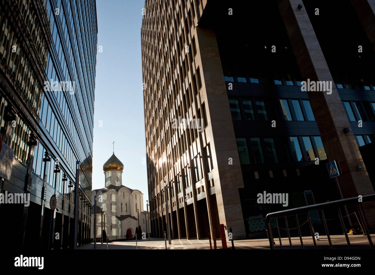 church at new office center "white square", moscow, russia Stock Photo ...
