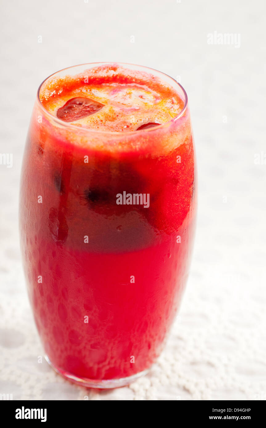 selection of fresh fruits colorful long drink cocktails Stock Photo - Alamy