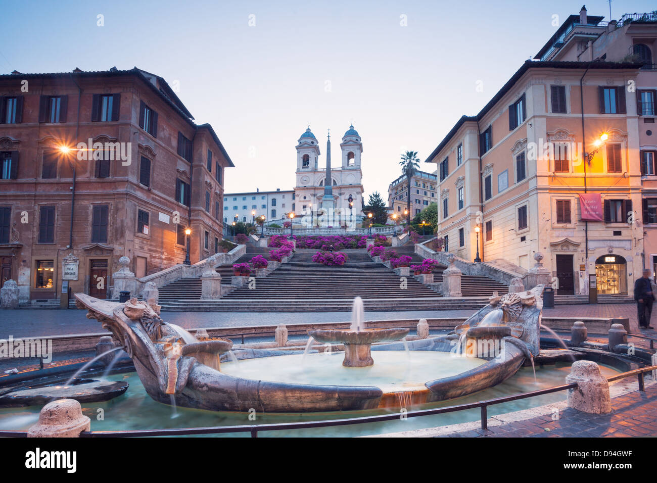 Piazza di Spagna, Spanish steps, Rome, Italy Stock Photo - Alamy