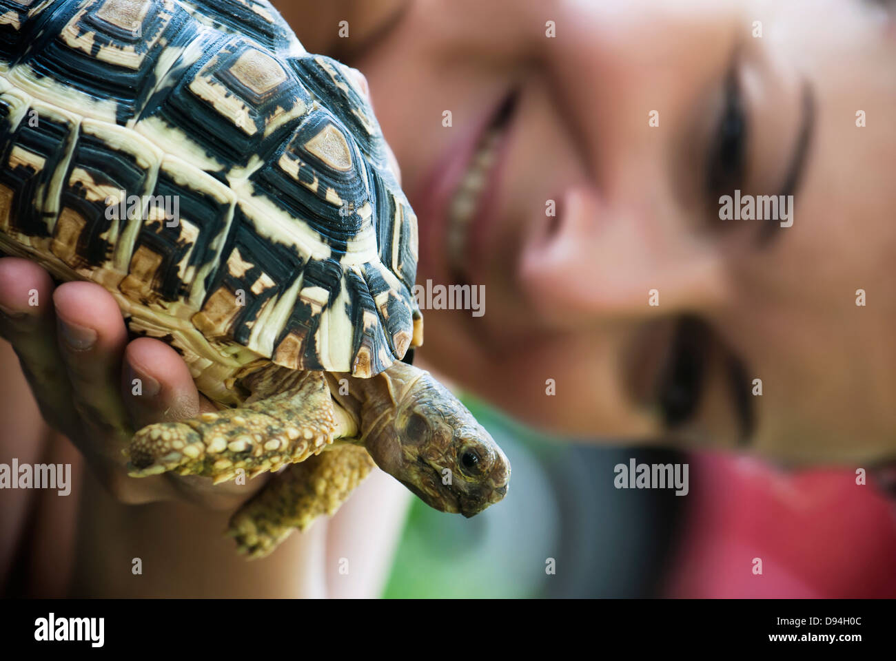 Woman hold turtle hi-res stock photography and images - Alamy