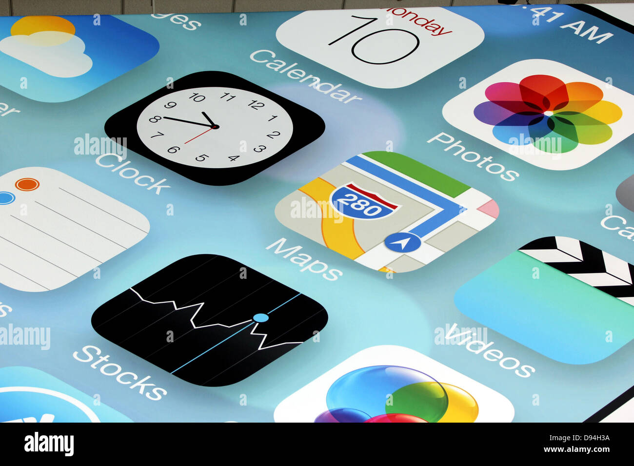 Apple's new iPhone software version iOS 7 is unveiled during the Apple ...