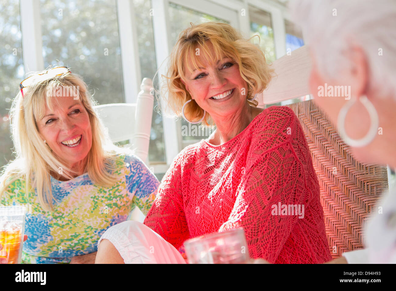 Women on porch hi-res stock photography and images - Alamy