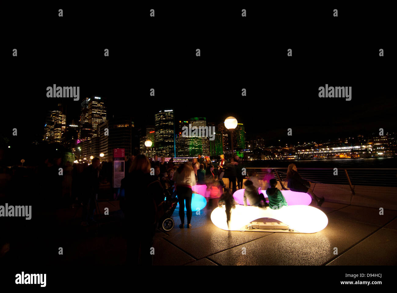 Vivid Sydney light show and colour-changing seating at Circular Quay ...