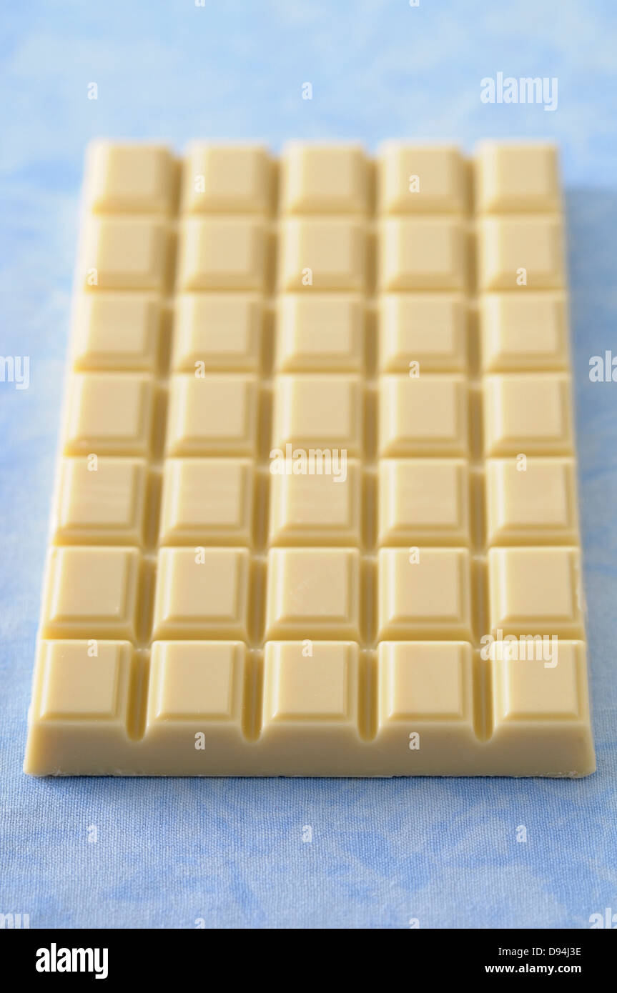Close-up of Bar of White Chocolate Stock Photo - Alamy