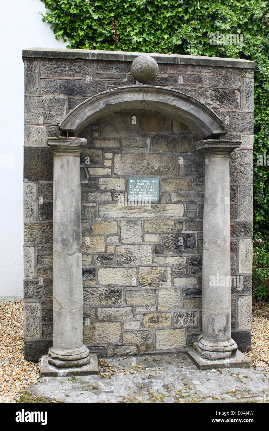 Doorway made by Thomas Telford when working as an apprentice mason at ...
