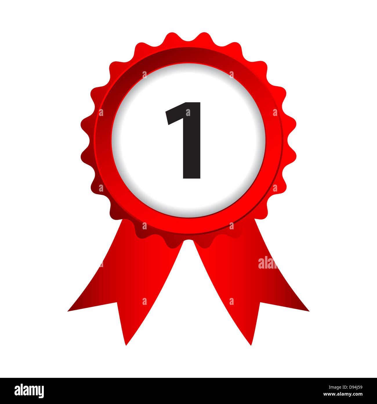 label with red ribbons and numbers Stock Photo - Alamy