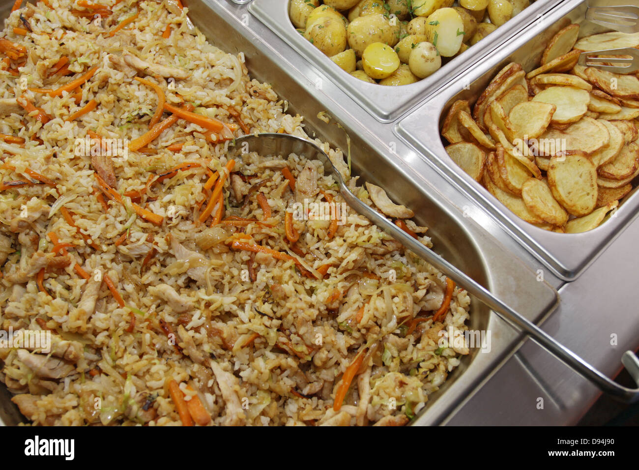 Tray full of delicious food Stock Photo - Alamy
