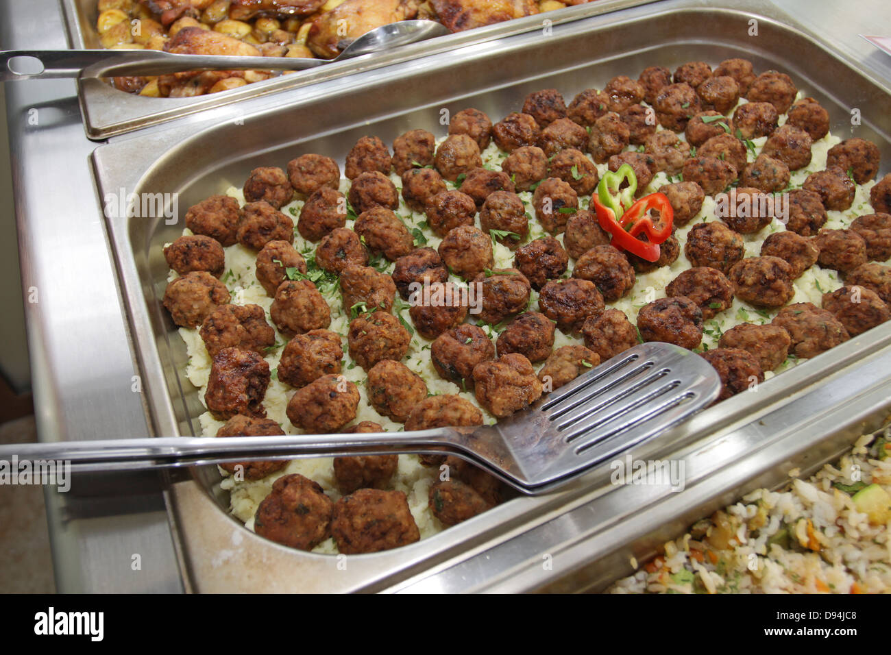 Tray of food Stock Photo - Alamy