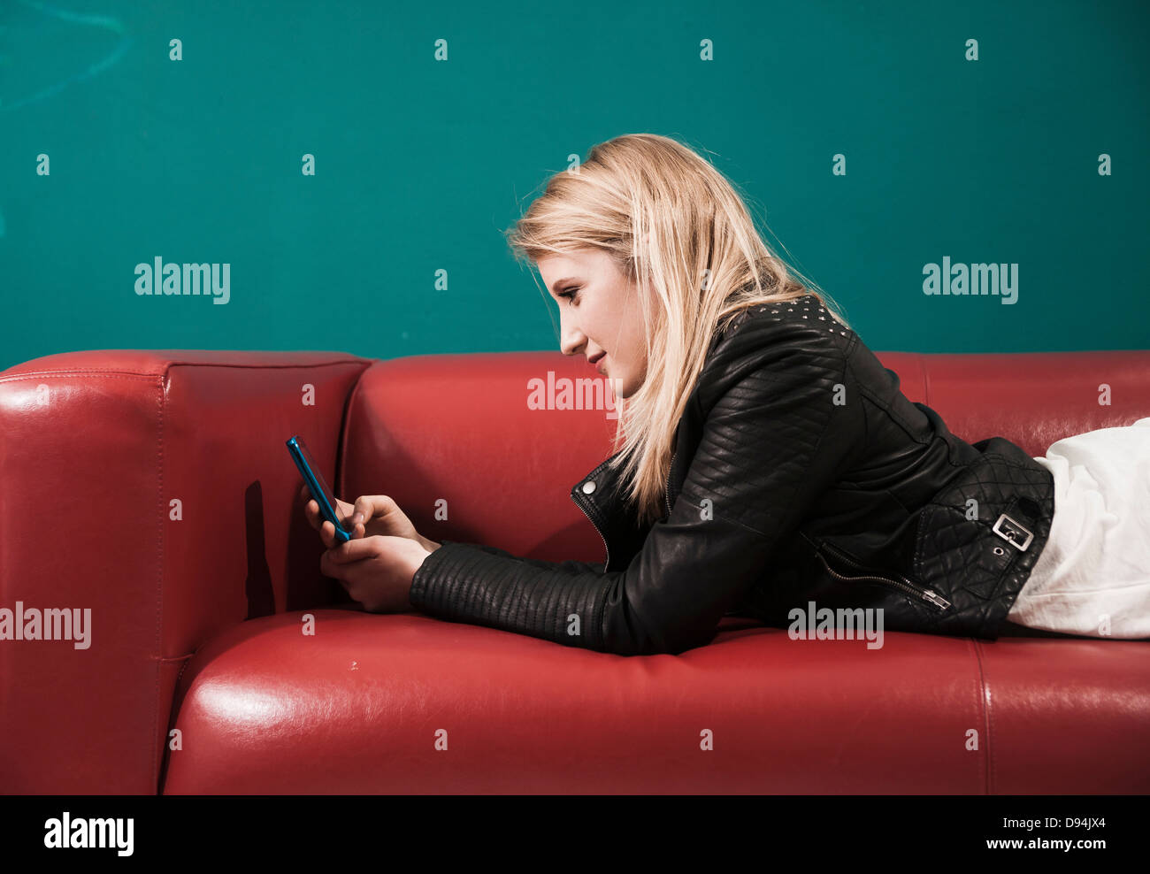 Woman dialing phone number on hi-res stock photography and images - Alamy