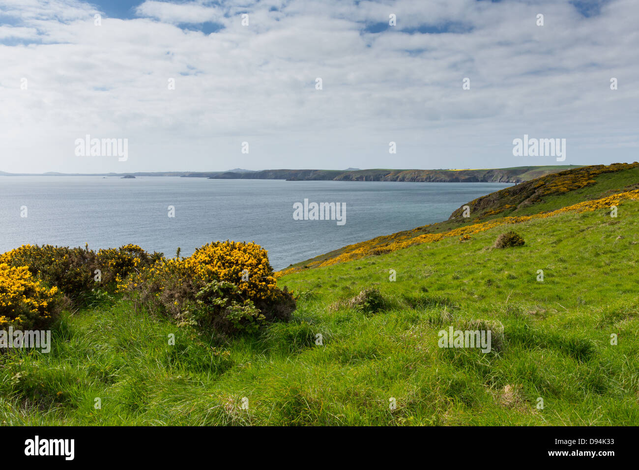 Pembrokeshire coast towards Newgale and Rickets Head St Brides Bay ...