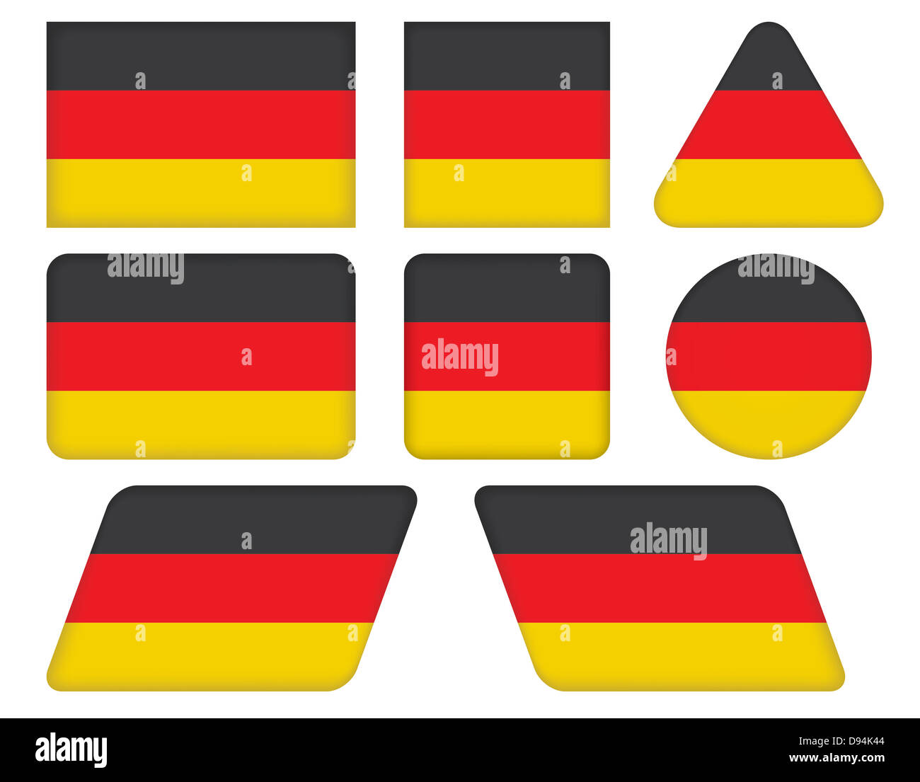 Germany flag button hi-res stock photography and images - Alamy
