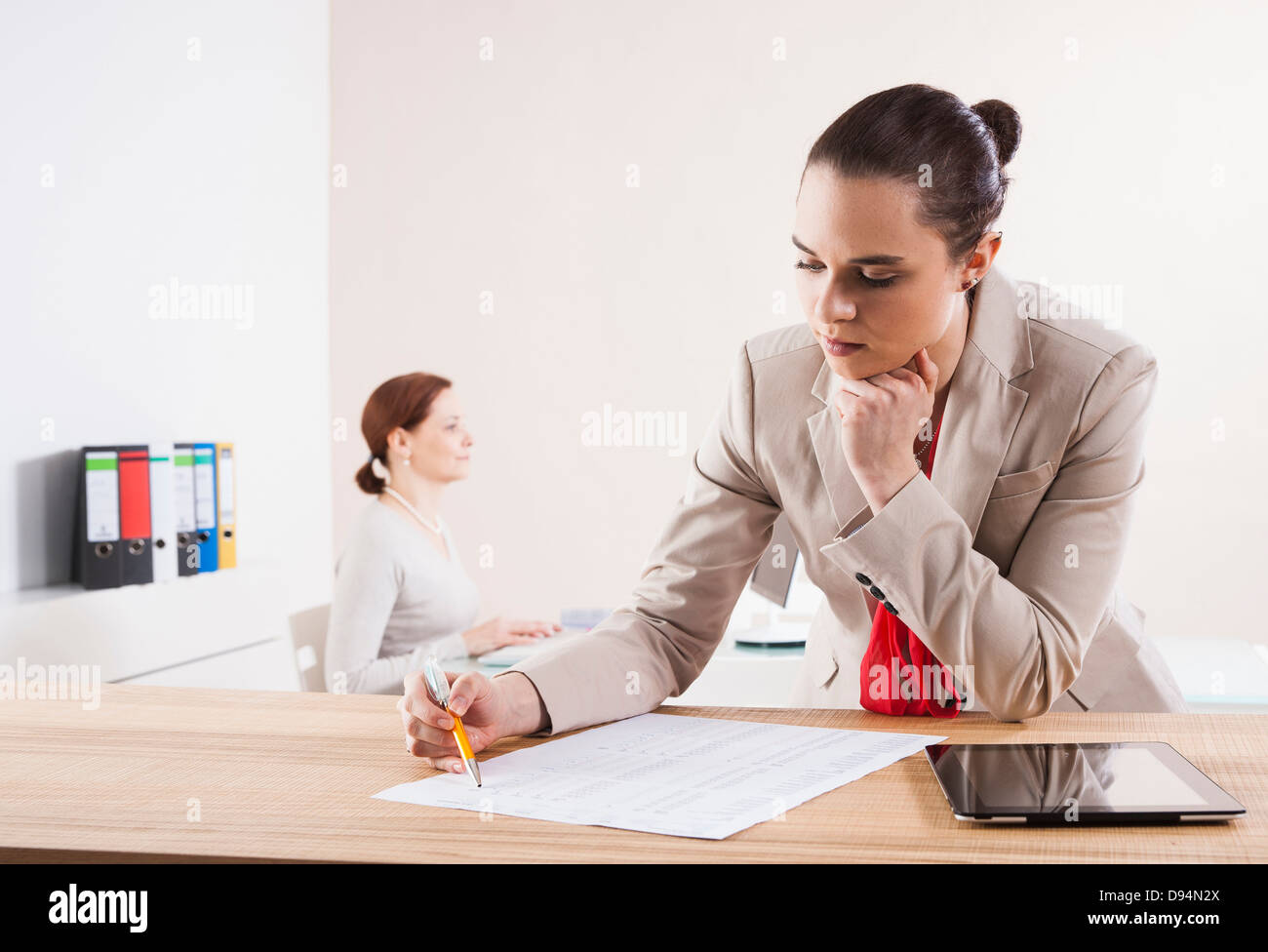Women Working in Office Stock Photo - Alamy