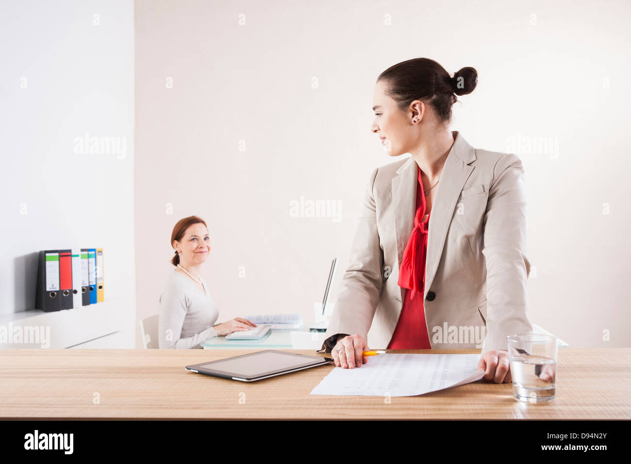 Women Working in Office Stock Photo - Alamy