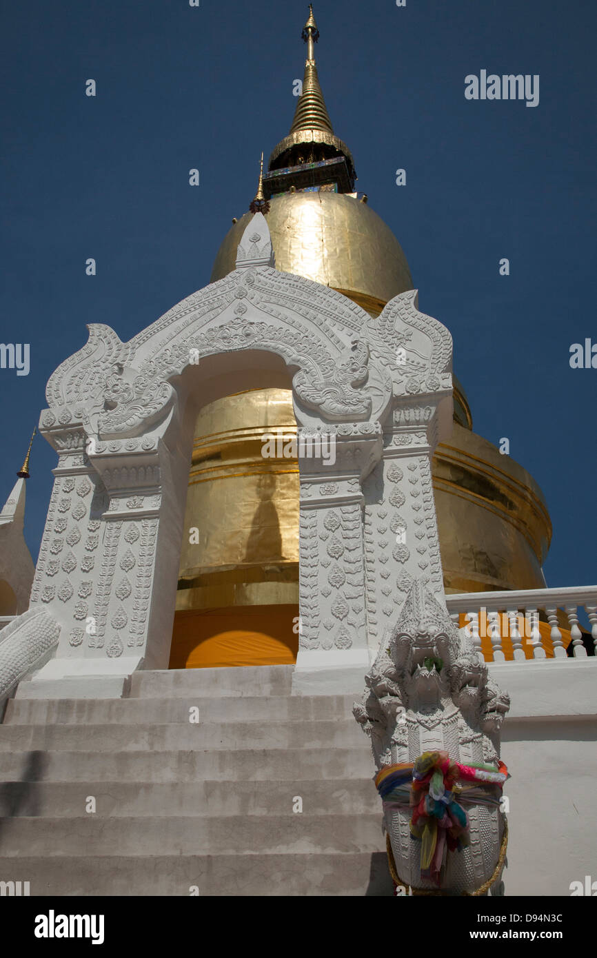 Large bell shaped chedi at Wat Suan Dok built in the Sri Lankan style ...