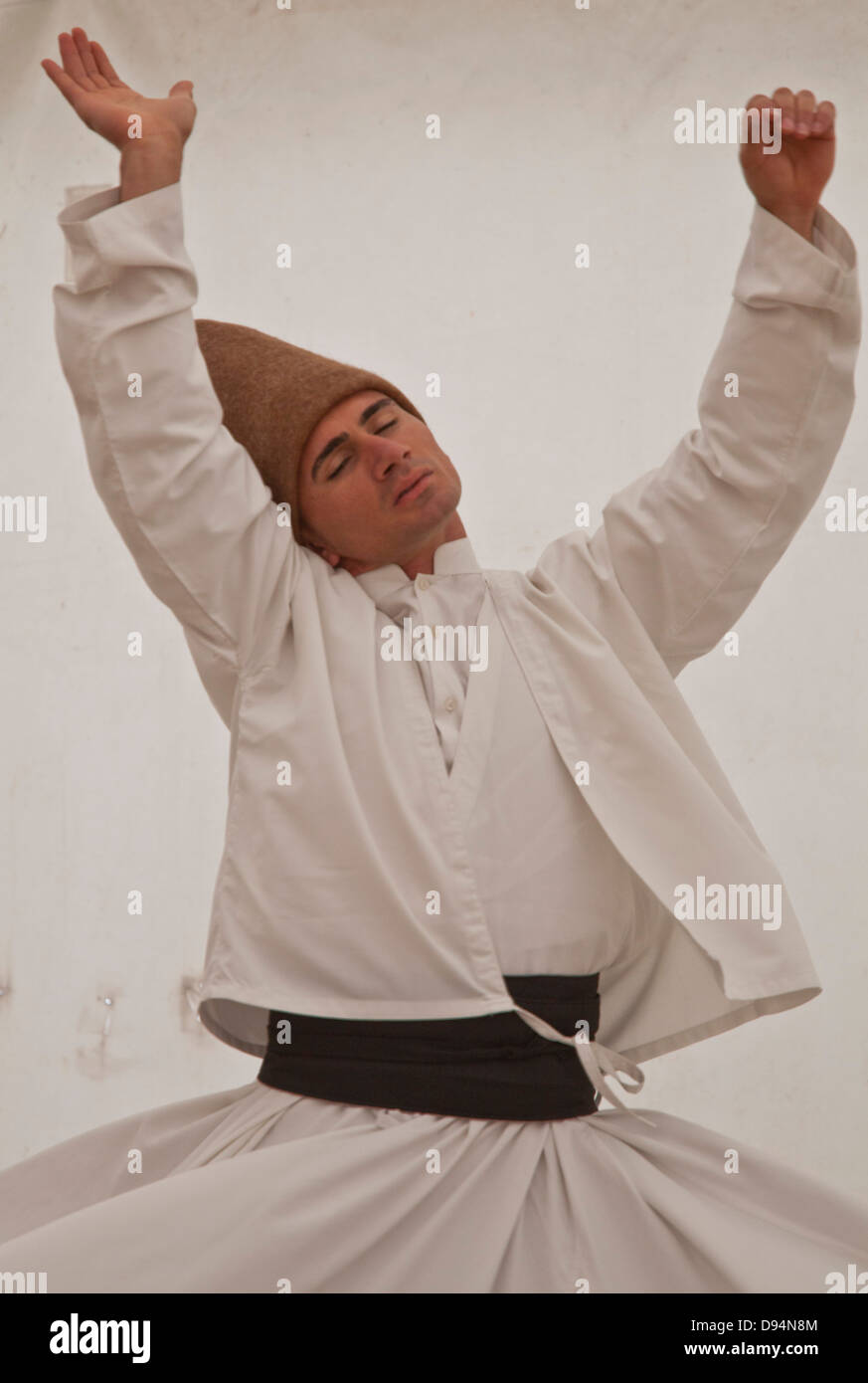 Whirling dervish dancing in the city of Konya, Turkey Stock Photo - Alamy