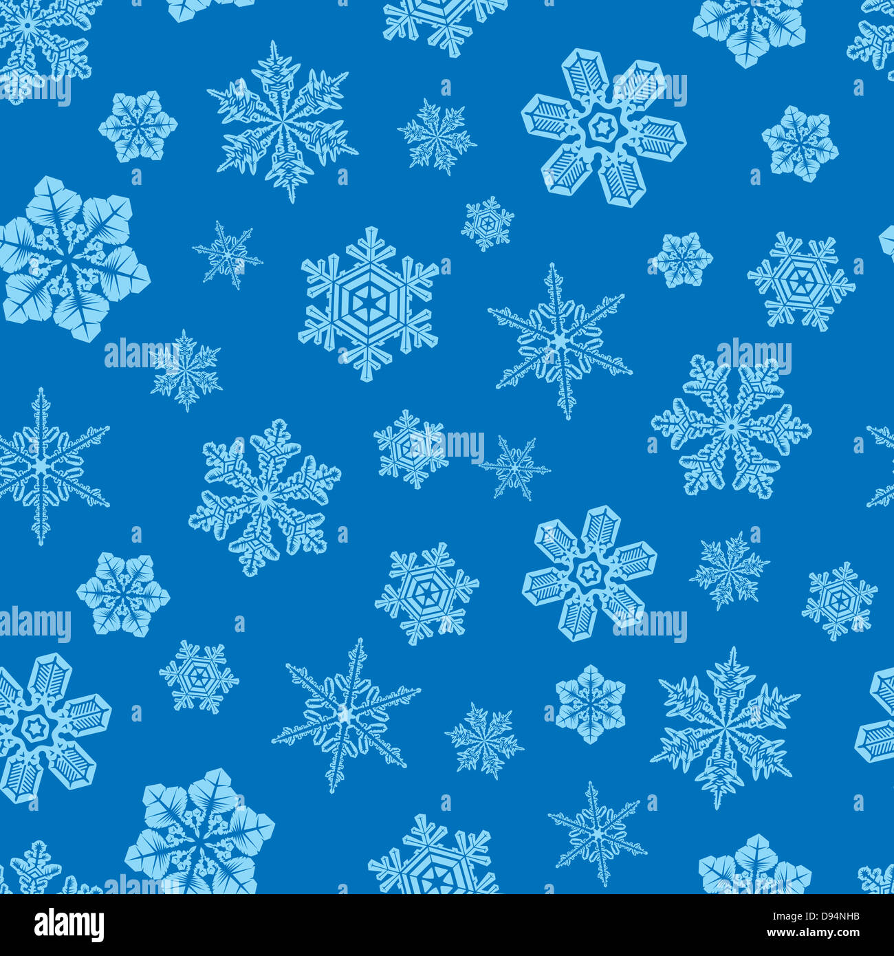 Seamless snowflakes background Stock Photo - Alamy