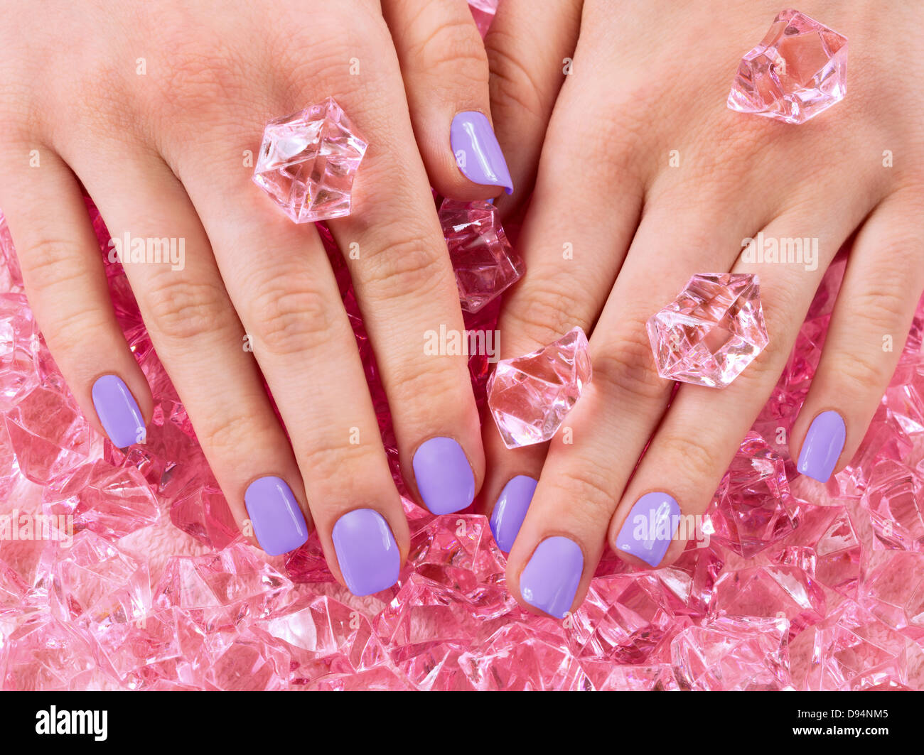 beautiful manicure and pedicure Stock Photo - Alamy