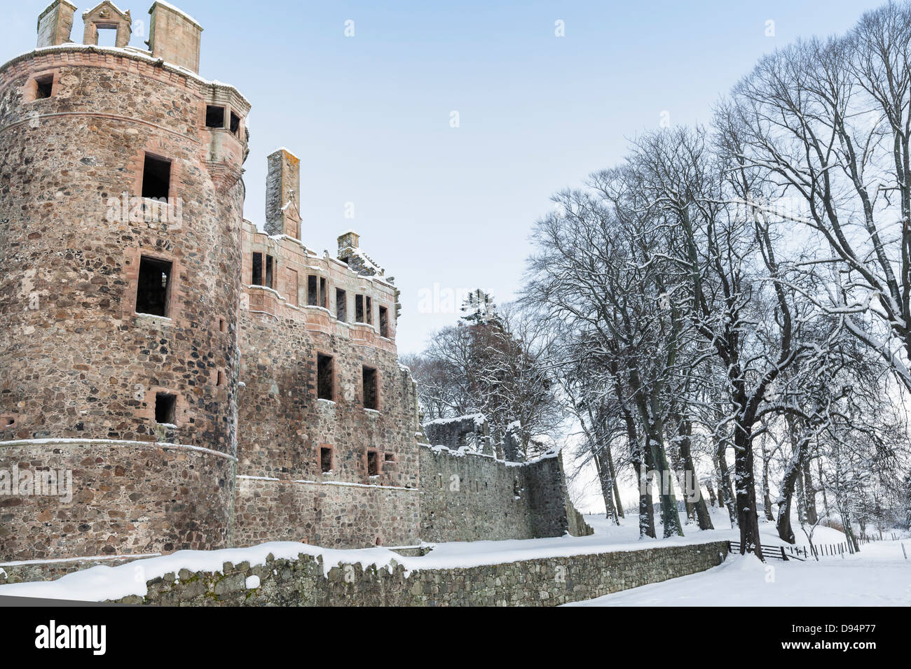 Huntly castle winter hi-res stock photography and images - Alamy