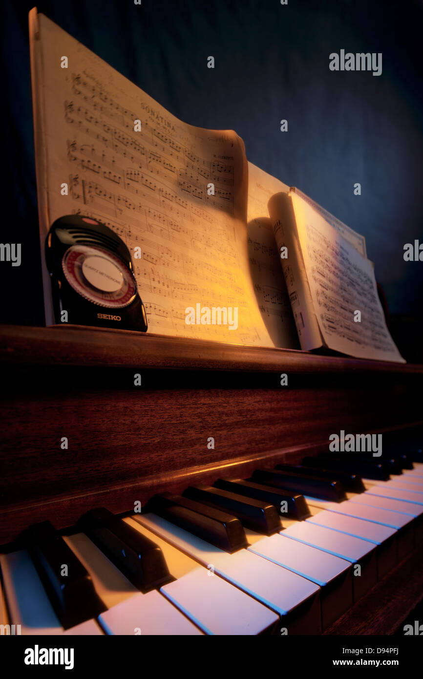 Study of piano music Stock Photo - Alamy