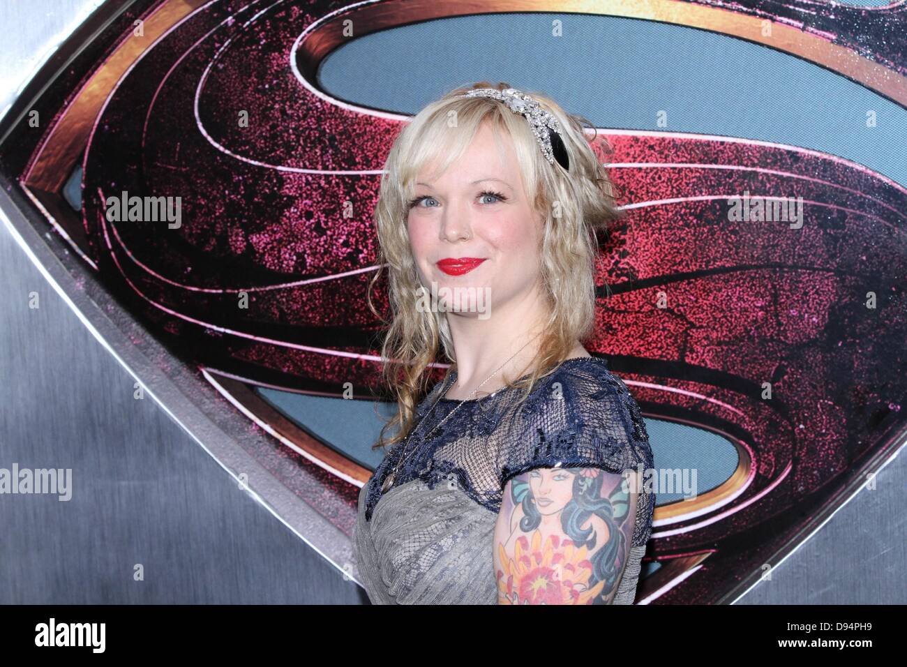 New York, USA. 10th June 2013. Allison Crowe at arrivals for MAN OF ...