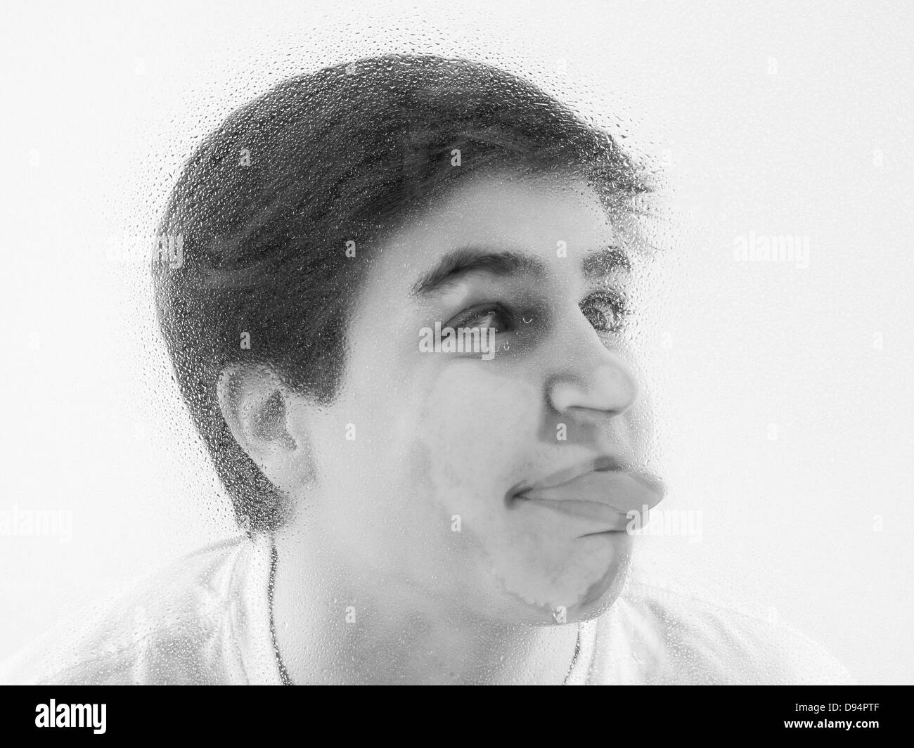 Face pressed against glass hi-res stock photography and images - Alamy