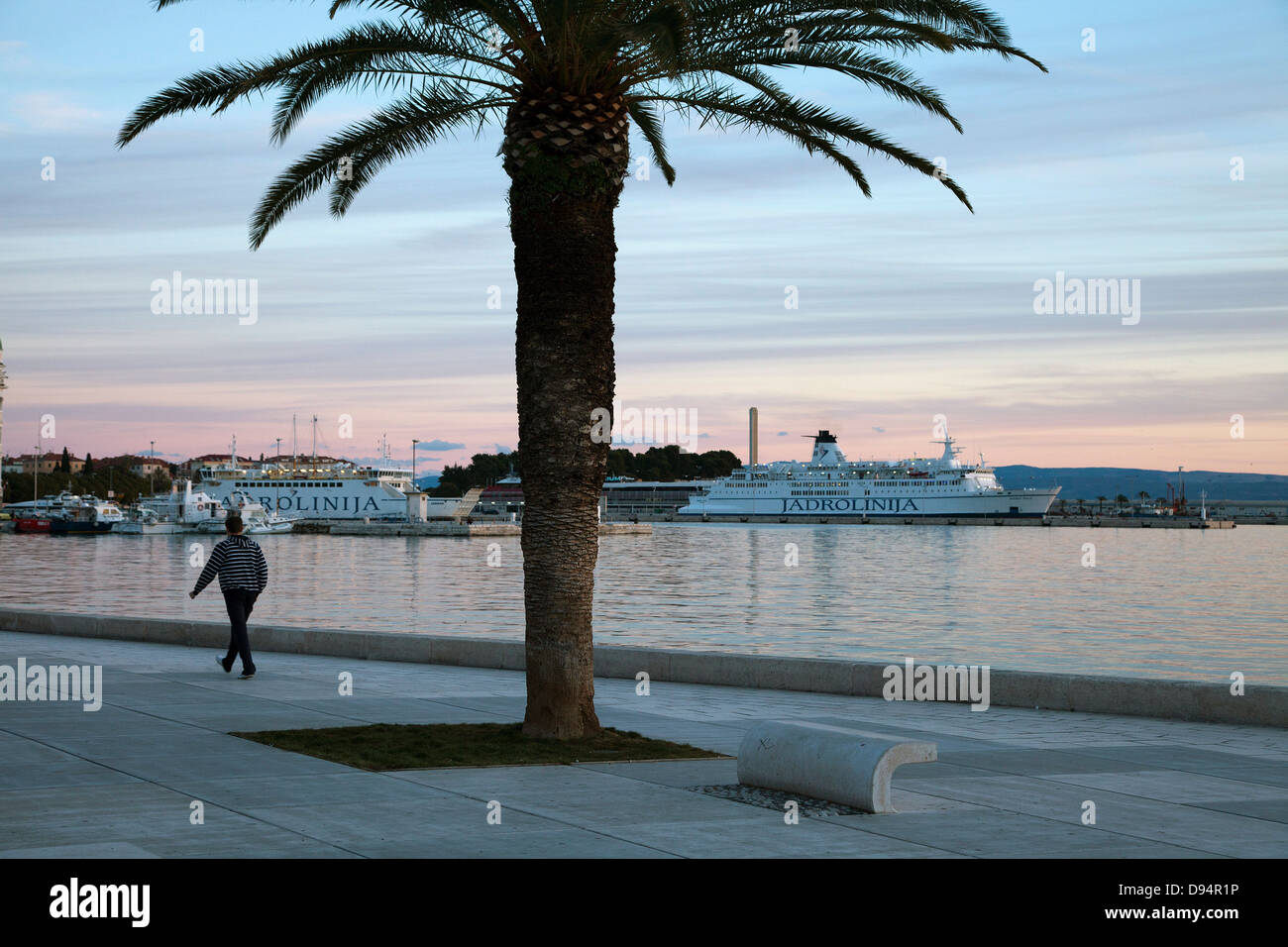 The scenic Split Harbour in Split, Croatia Stock Photo - Alamy