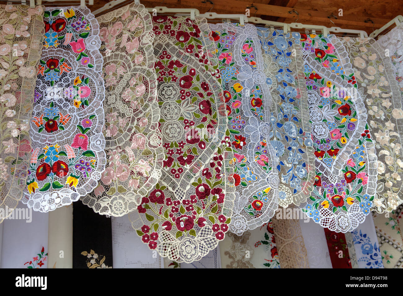 Lace and embroidery traditional handmade souvenir shopping in Budapest ...