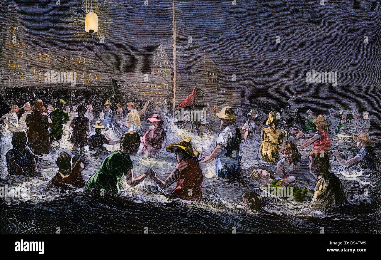 Coney island 1880's hi-res stock photography and images - Alamy