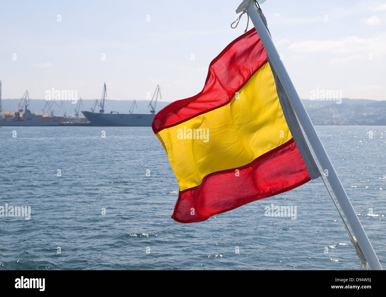 Spain flag waving hi-res stock photography and images - Alamy