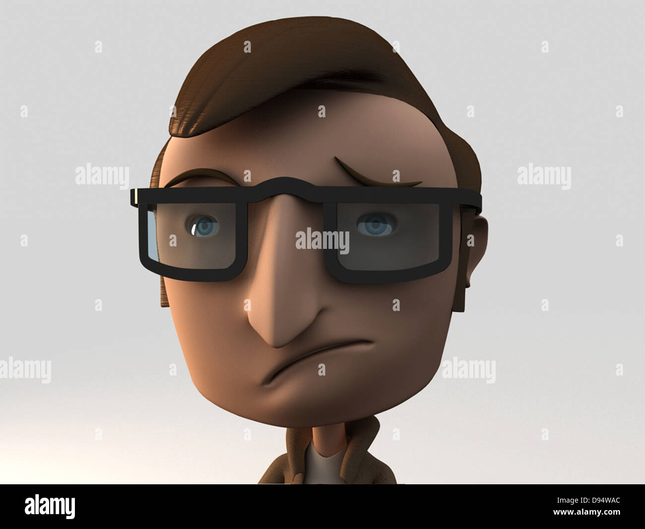 employee man - 3d renderer illustration Stock Photo - Alamy