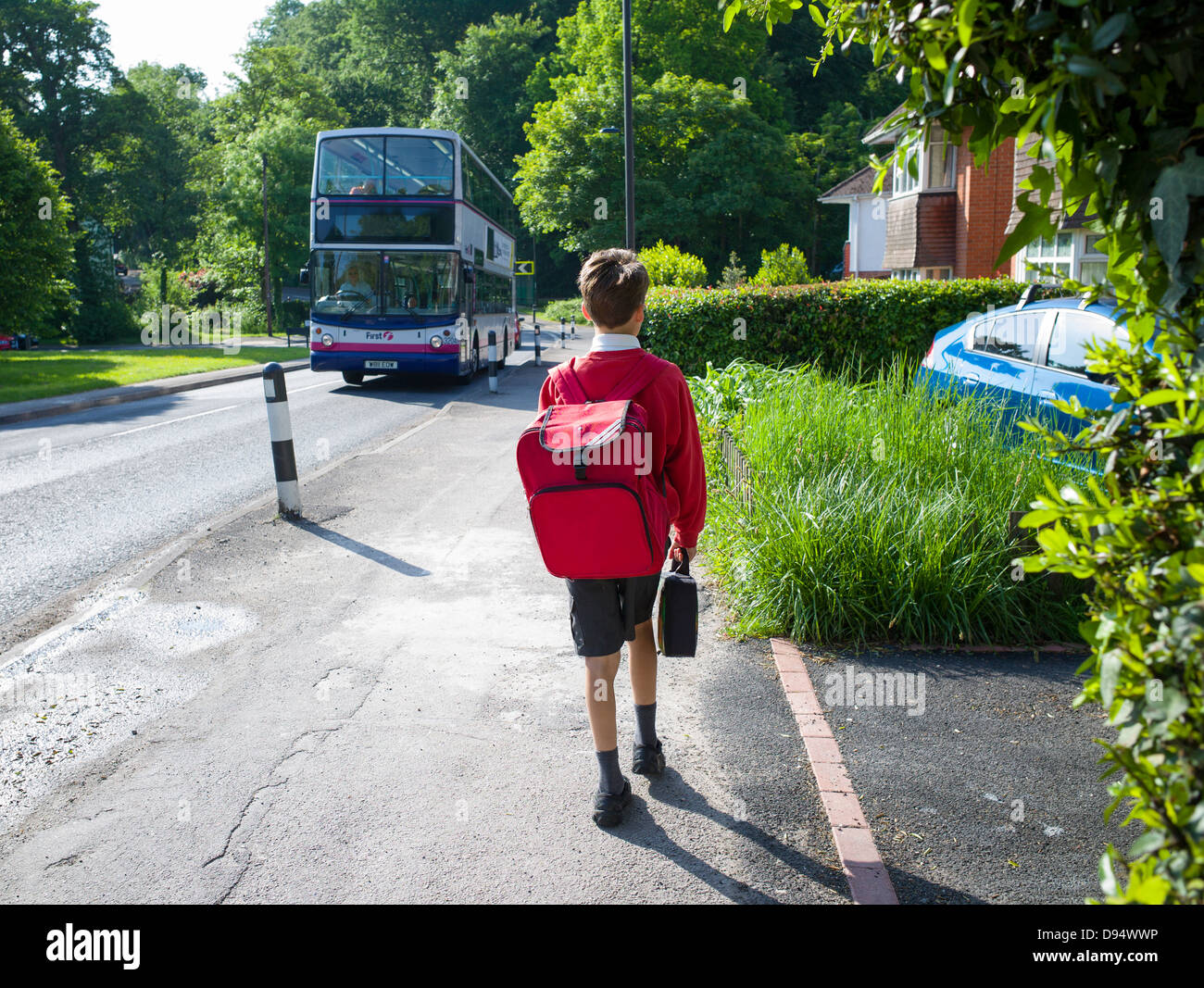 School Boy Walking High Resolution Stock Photography and Images - Alamy