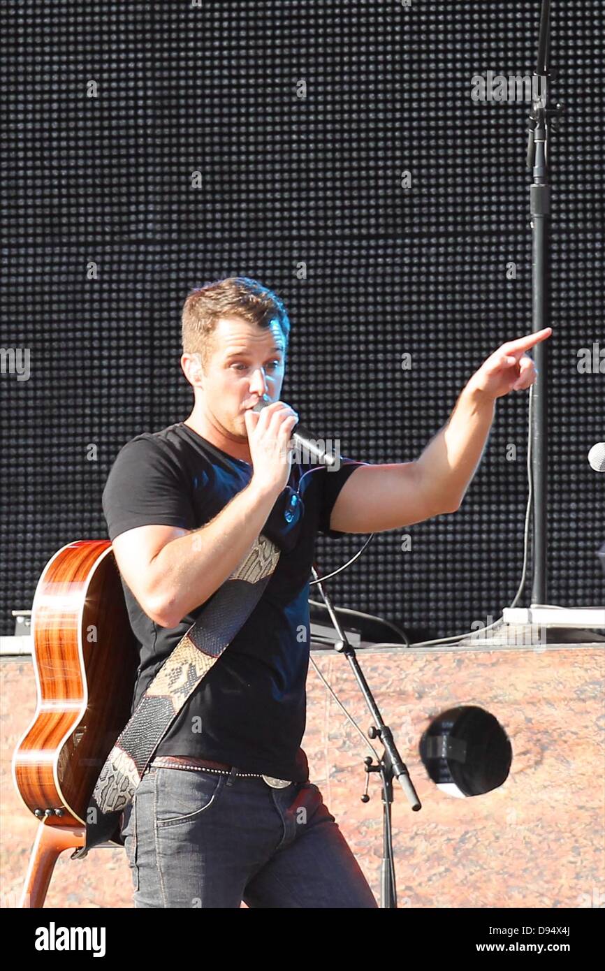 Jun 7, 2013: Country music singer Easton Corbin entertained during the ...