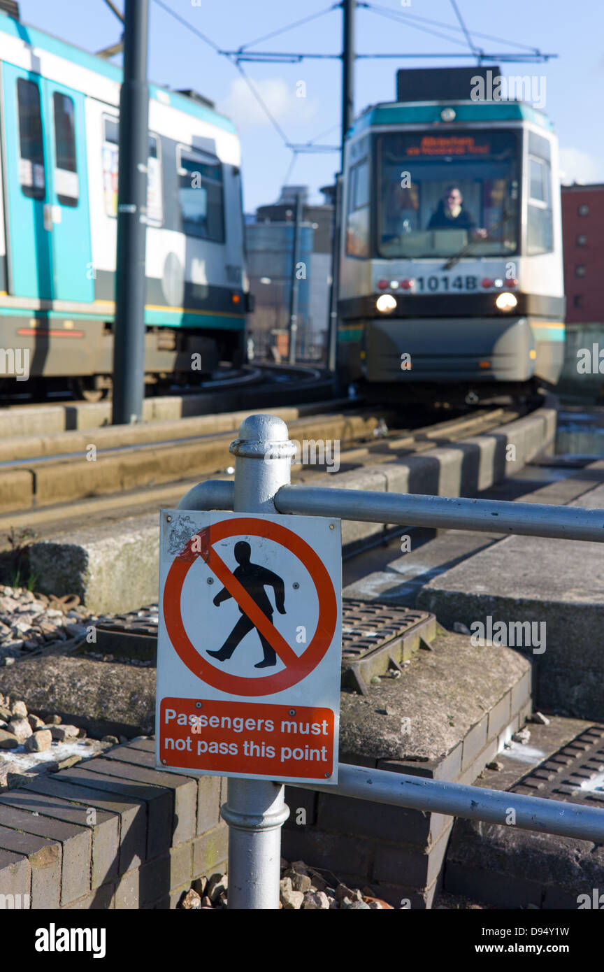 Tram track sign hi-res stock photography and images - Alamy