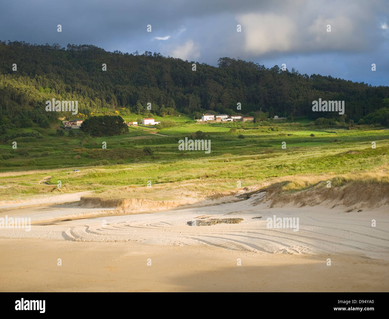 Beautiful beach in the north of Spain. This beach is located in Ferrol ...