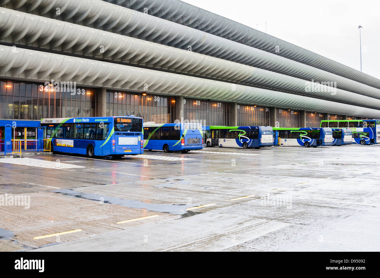 Preston bus and coach station Stock Photo - Alamy