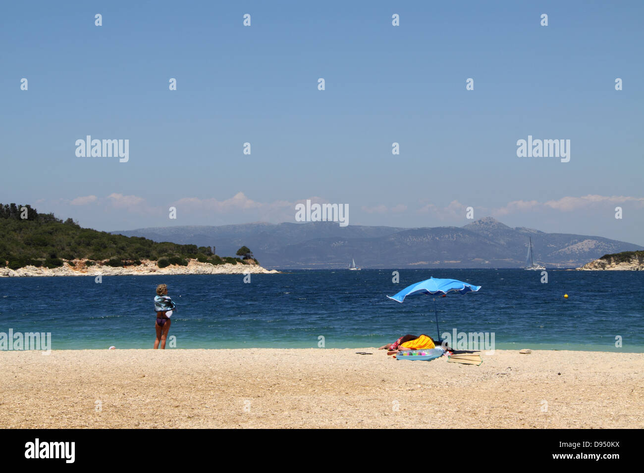 Fanari Beach, Meganisi, Lefkada, Ionian Island, Greece Stock Photo - Alamy