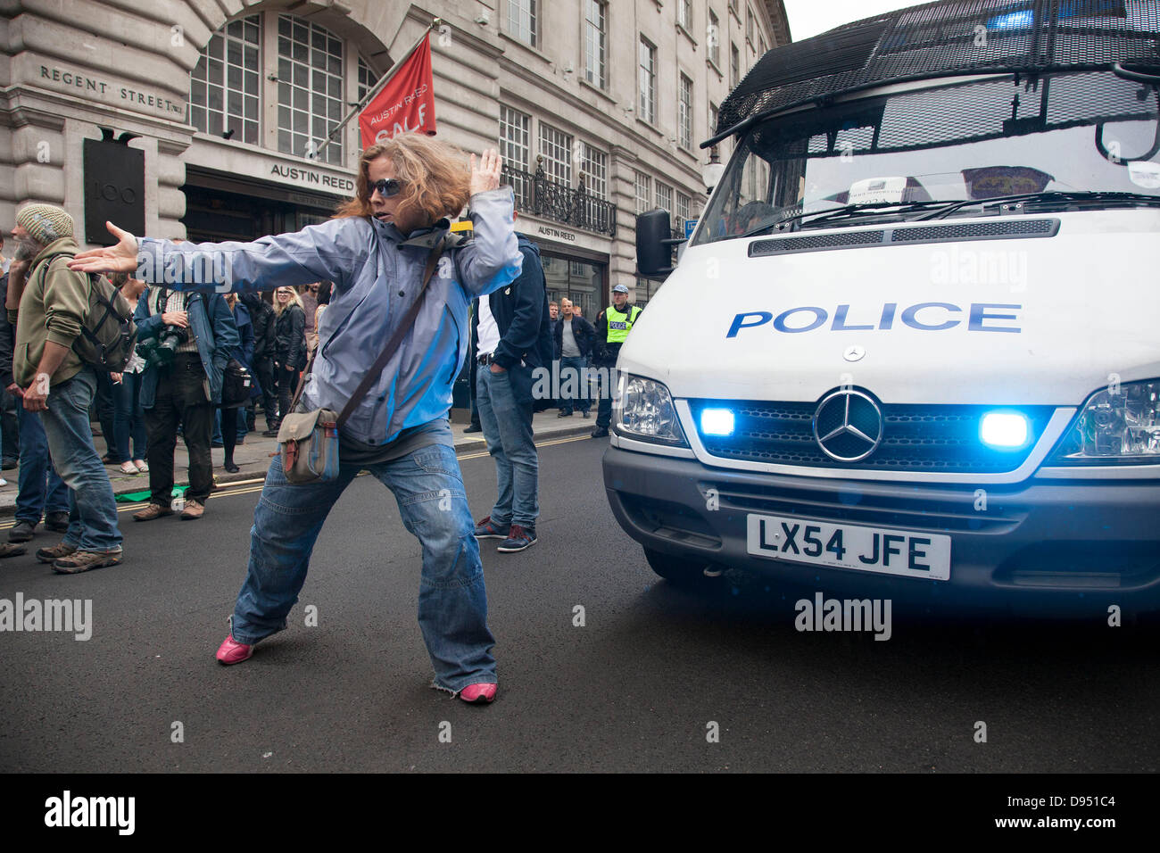 Police woman dancing hi-res stock photography and images - Alamy