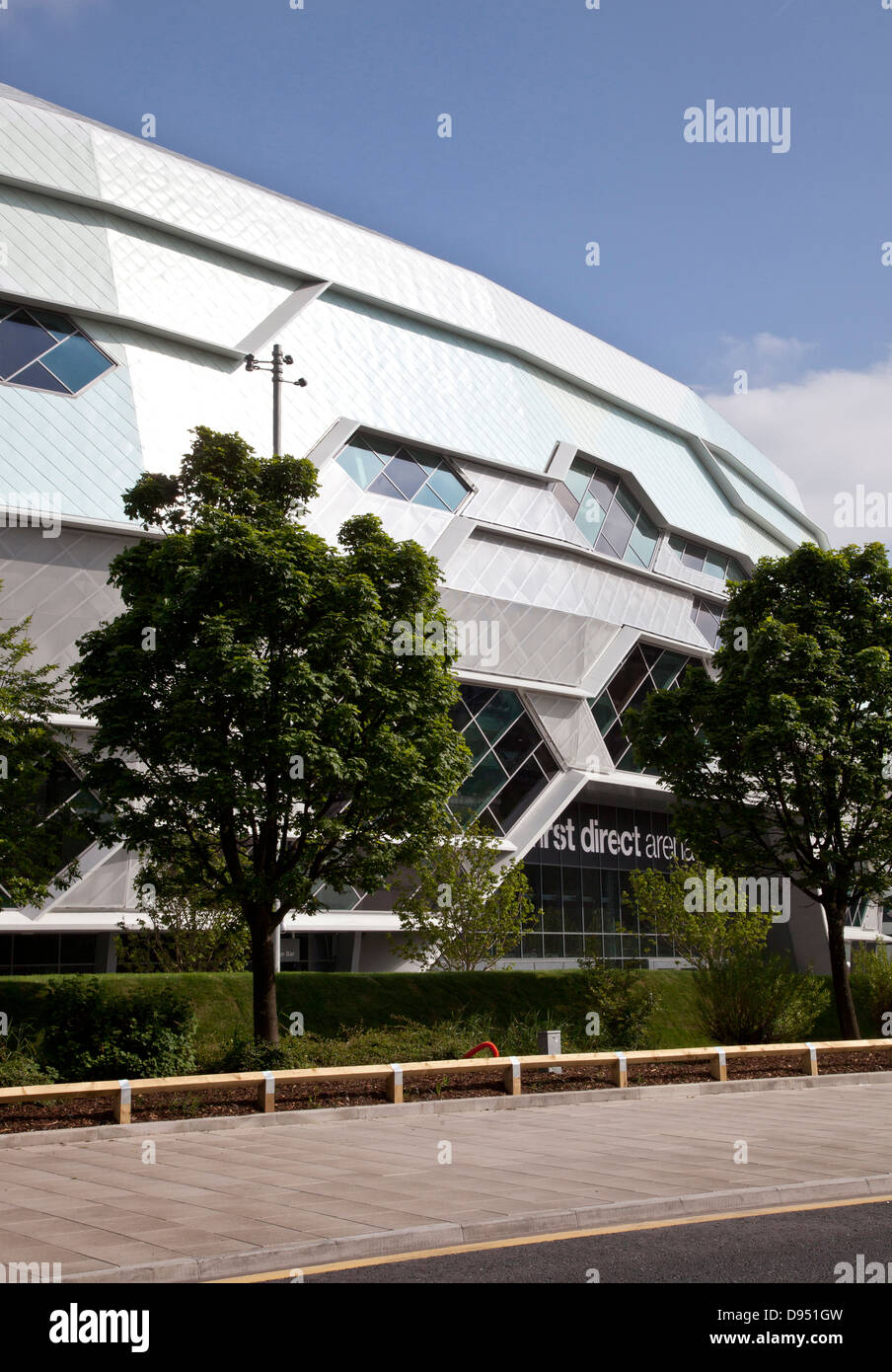 Daylight Exterior Shot of First Direct Arena, Leeds. Photograph taken ...