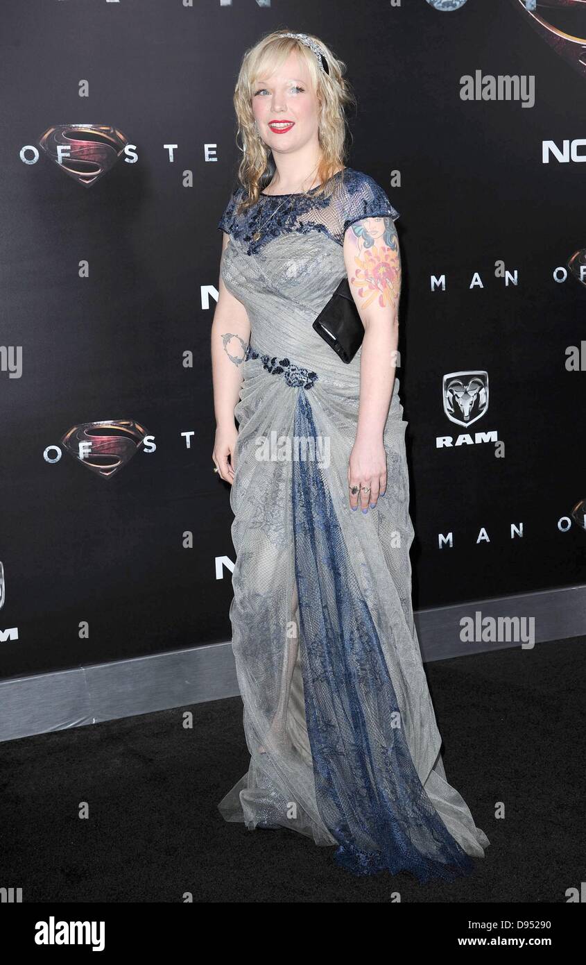 New York, USA. 10th June 2013. Allison Crowe at arrivals for MAN OF ...