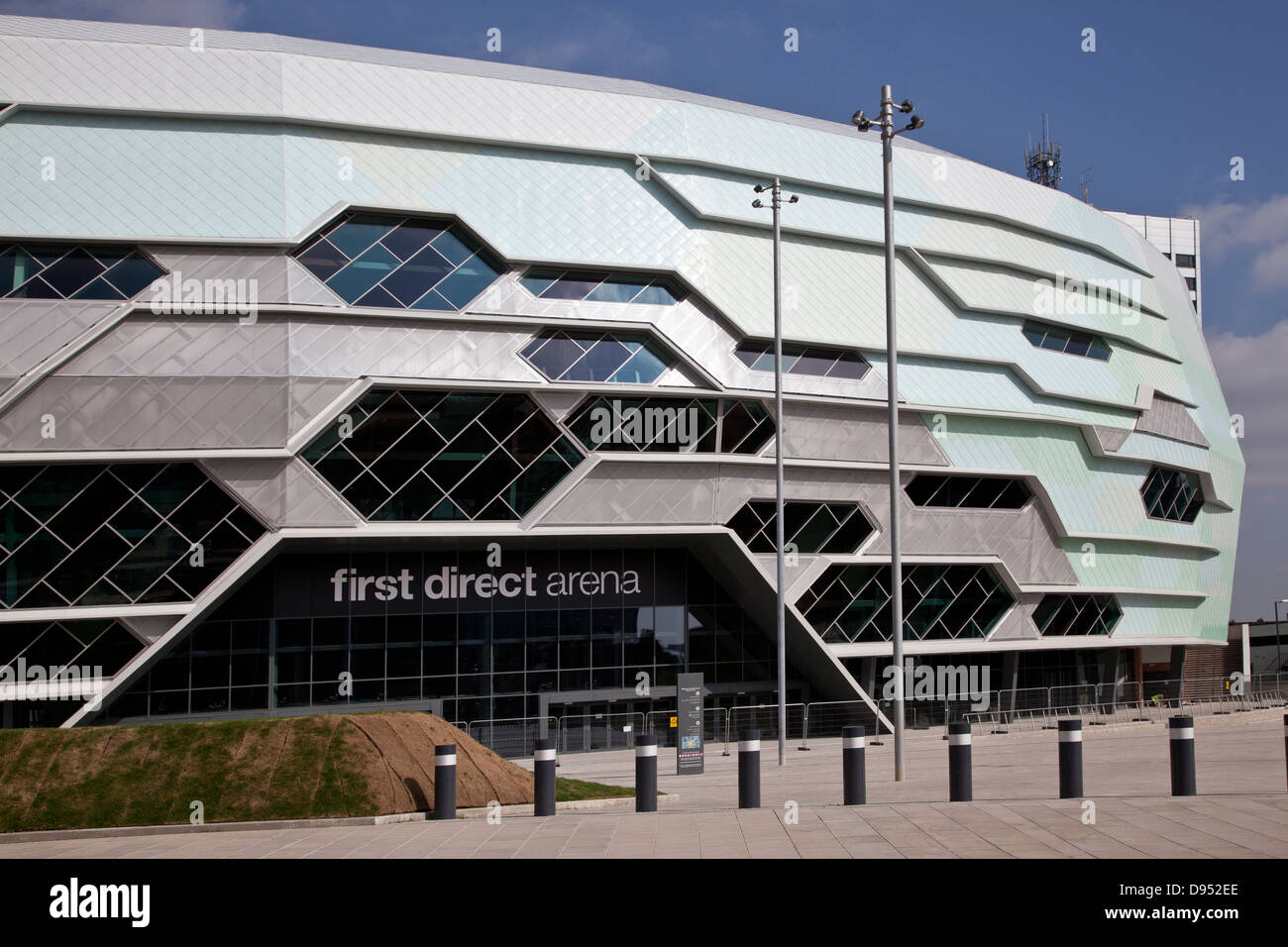 Daylight Exterior Shot of First Direct Arena, Leeds. Photograph taken ...