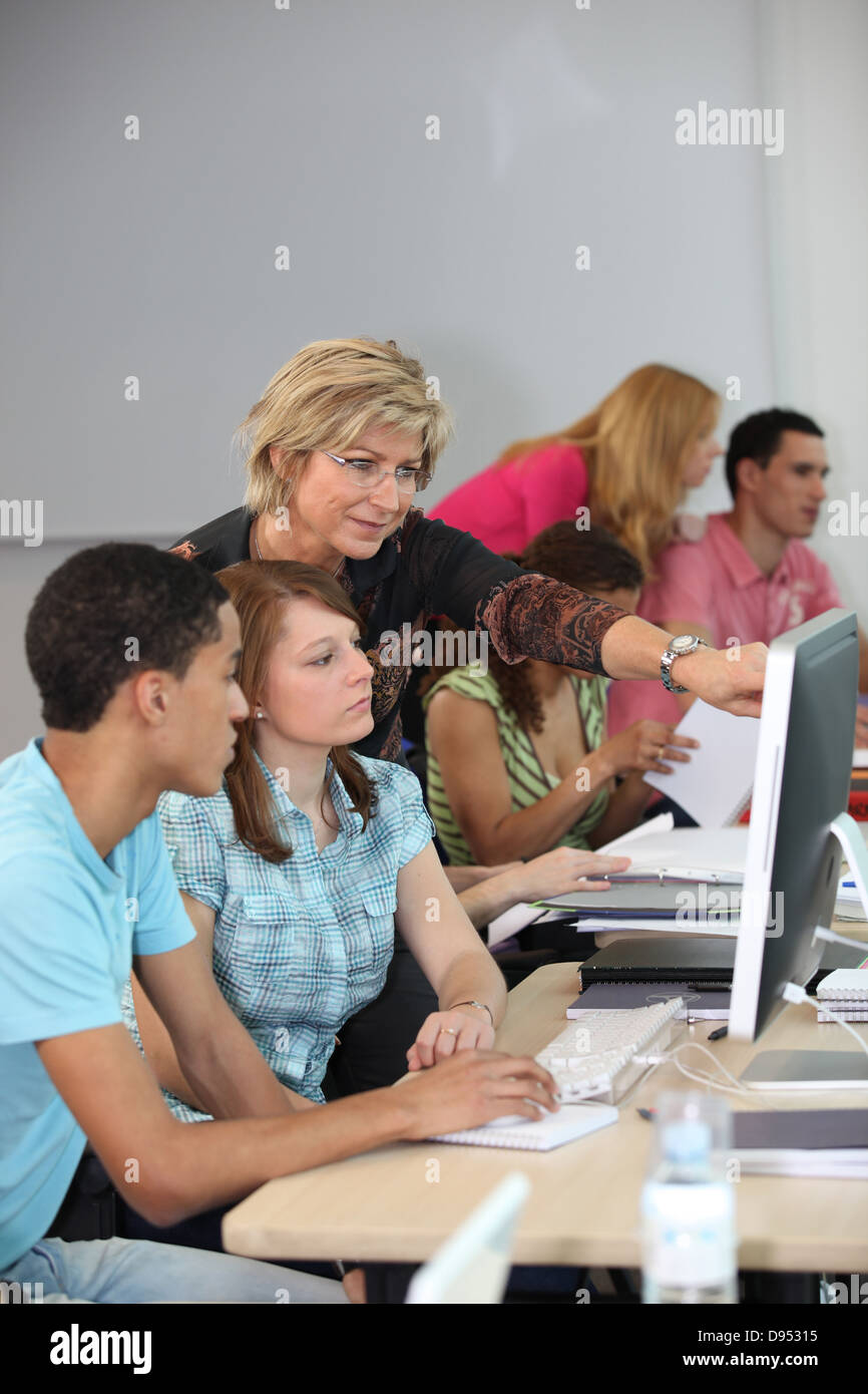Students in classroom Stock Photo - Alamy