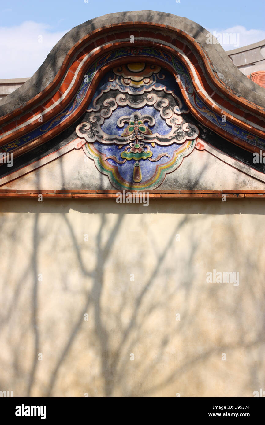 A saddleback style house. Kinmen National Park, Shuitou Village, Kinmen ...